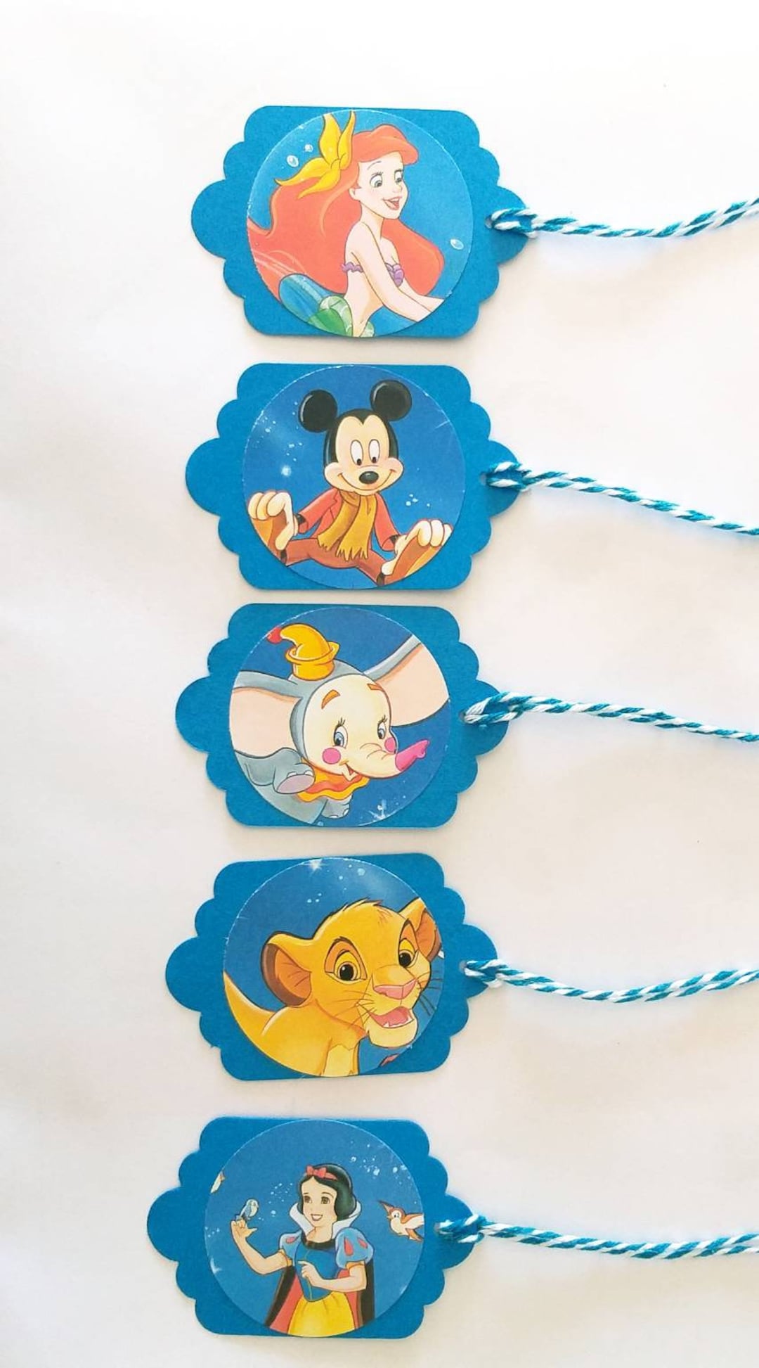 Set of 5 Disney Gift Tags. Upcycled Disney Book Tags. Blank Tags. Price ...