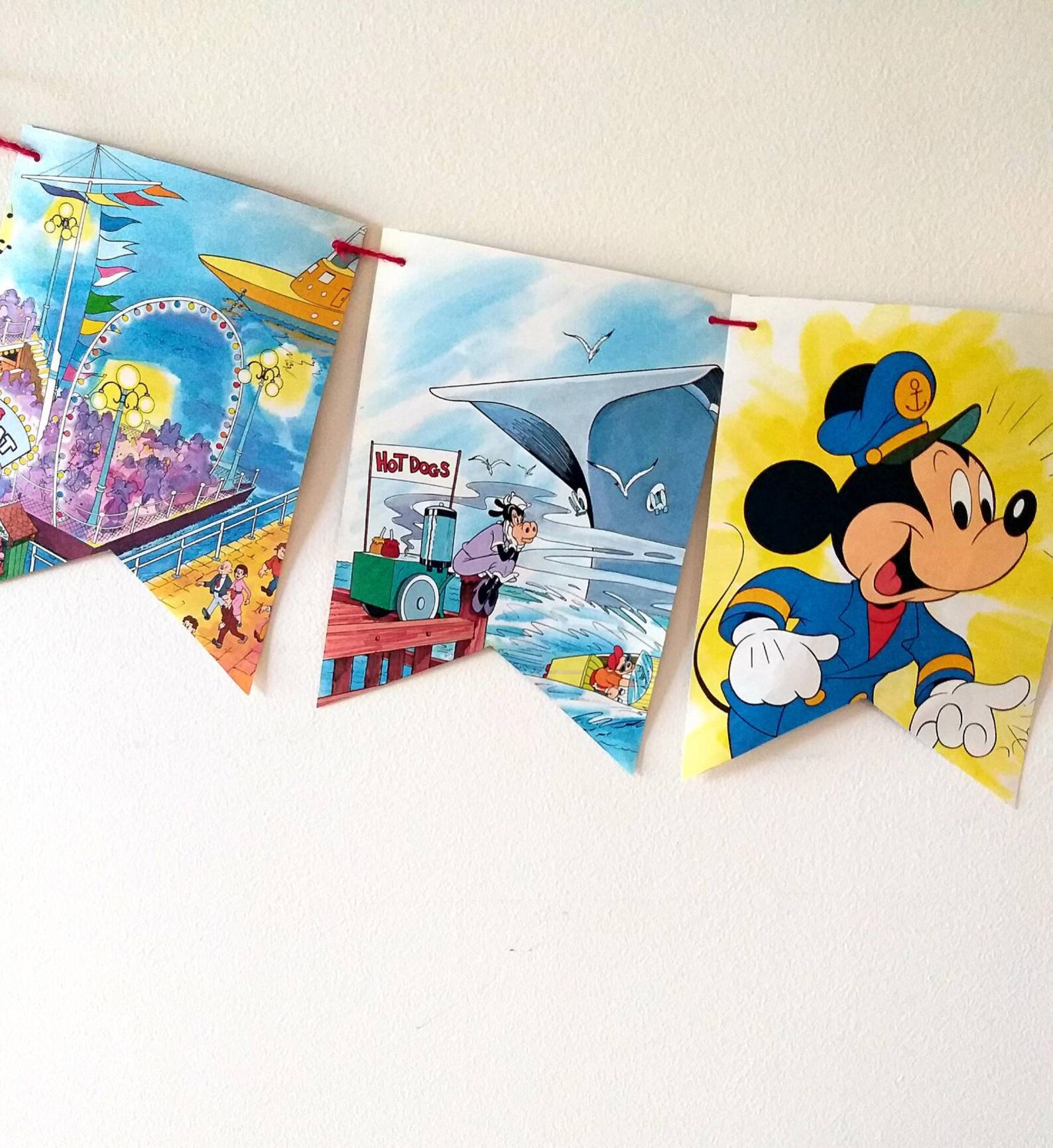 Goofy Mickey Mouse Book Banner, Birthday Banner, Room Decor, Book ...