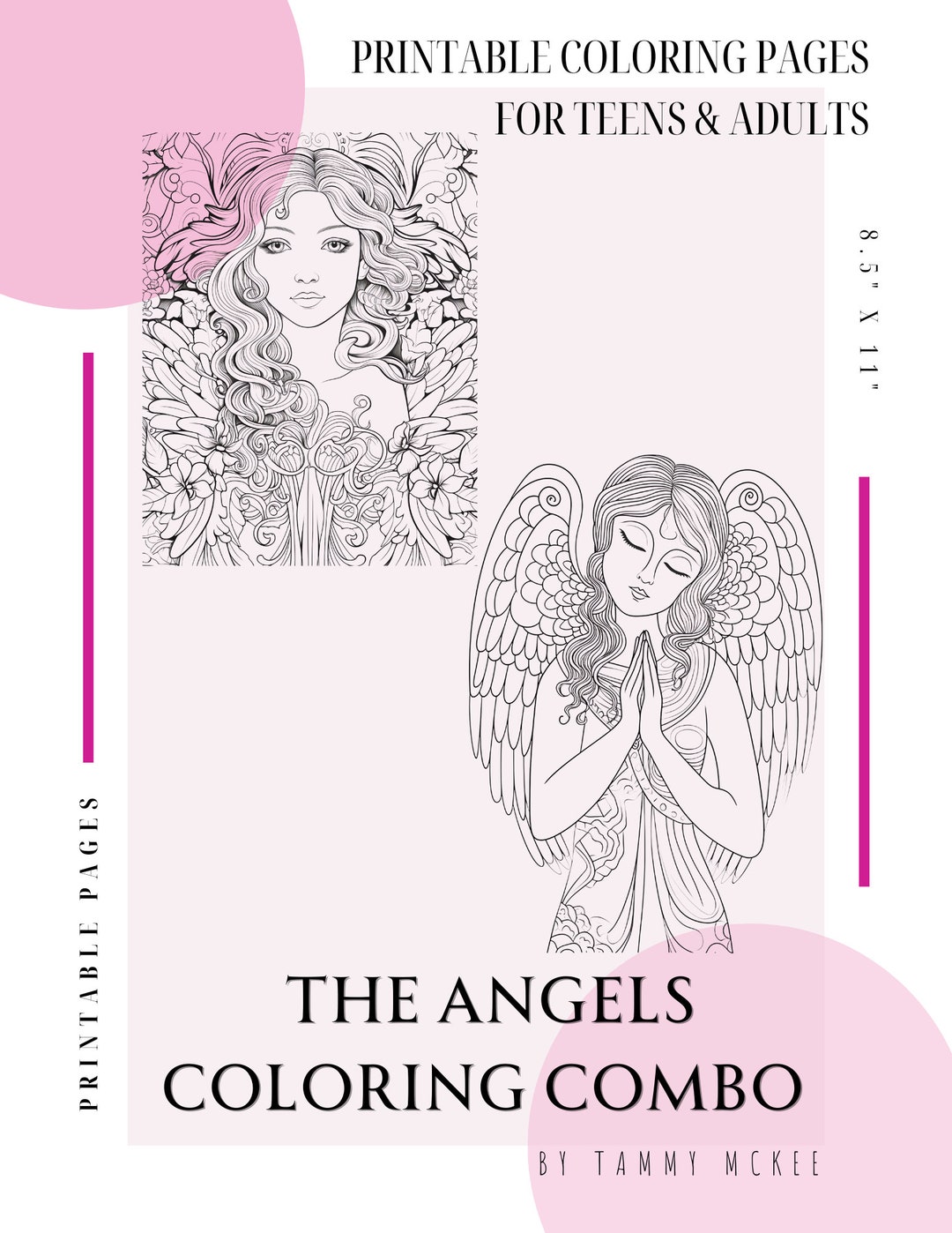 The Angels Combo Printable Coloring Pages - Etsy