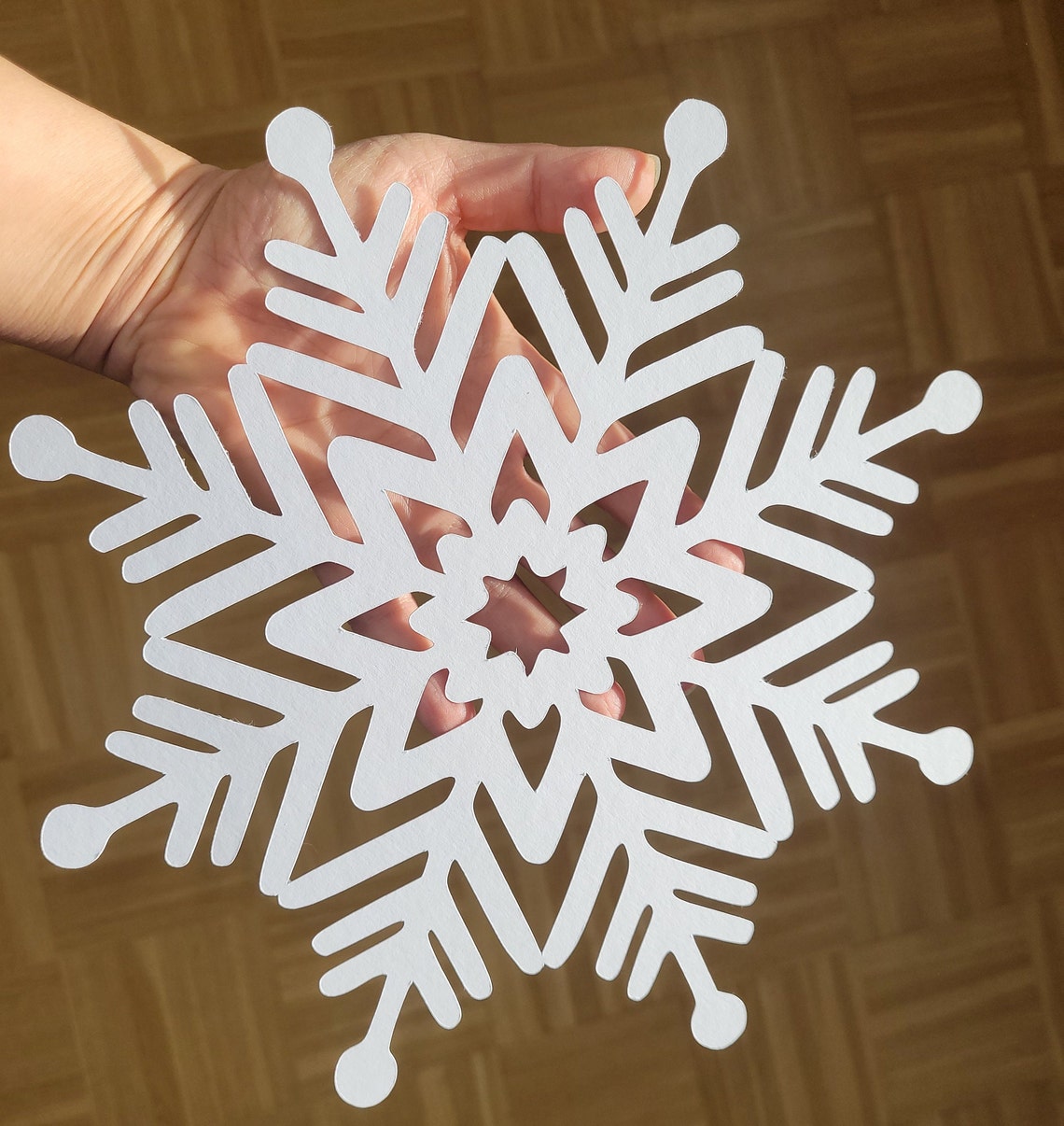 5 BIG SNOWFLAKES XXL (9,44 X 9,44 Inch) Winter Birthday Party Wedding ...