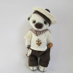 Handmade Teddy Vintage Nautical Style Teddy 5 "9 Little Teddy Sailor ...