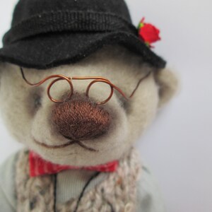 Teddy Bear Handmade Author's Design Size 5"9 Inches From Polyester ...