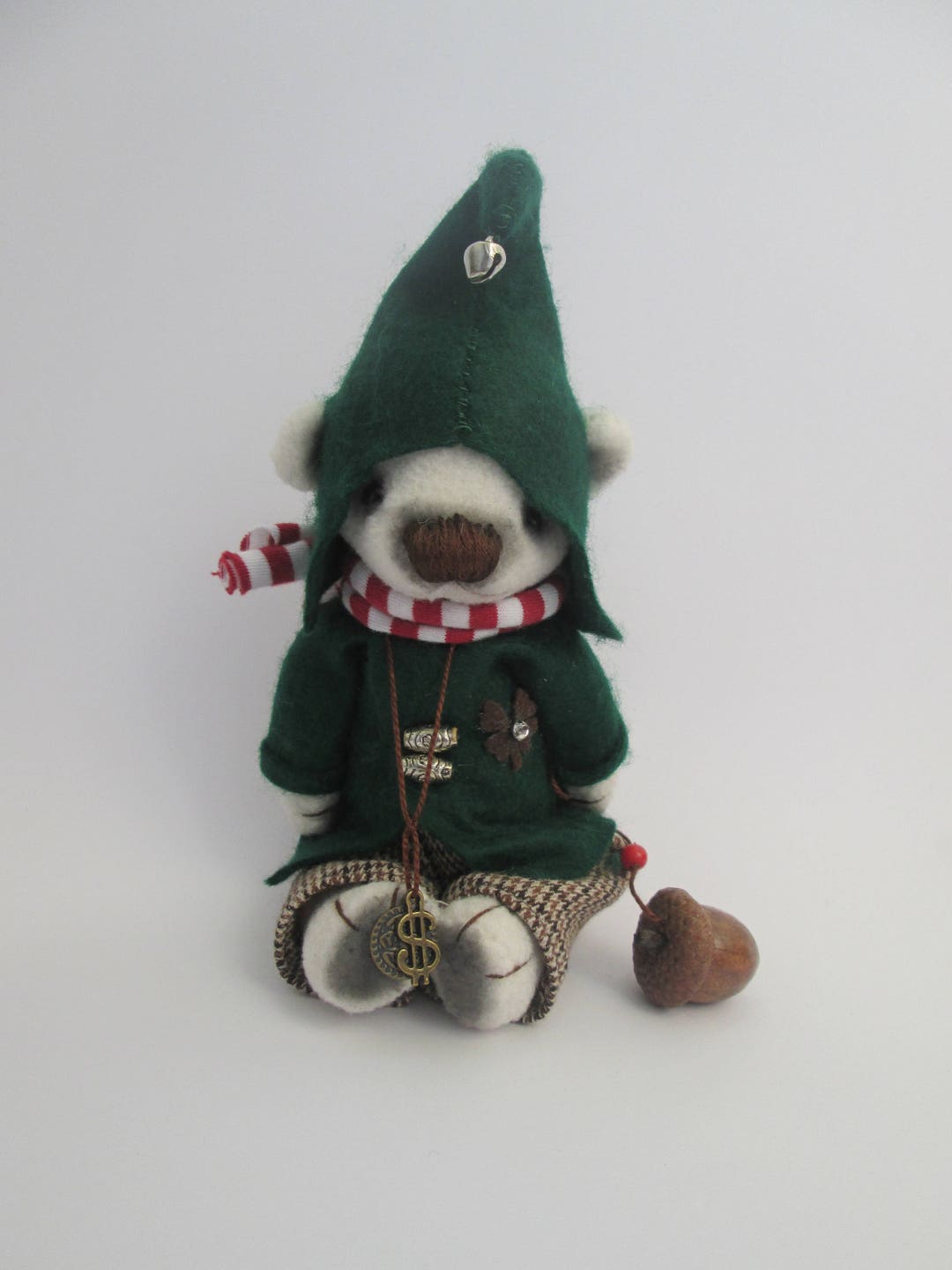 Teddy Bear Elf Teddy Bear Christmas Decorations Teddy Bear Handmade ...