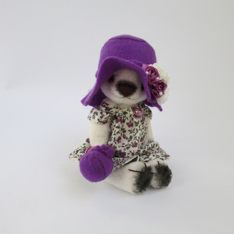 Vintage Purple Teddy Bear - Etsy UK