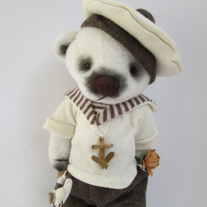 Handmade Teddy Vintage Nautical Style Teddy 5 "9 Little Teddy Sailor ...