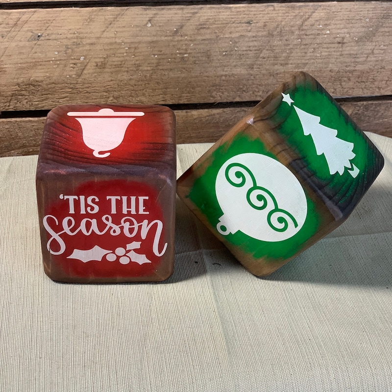 Christmas Blocks - Etsy