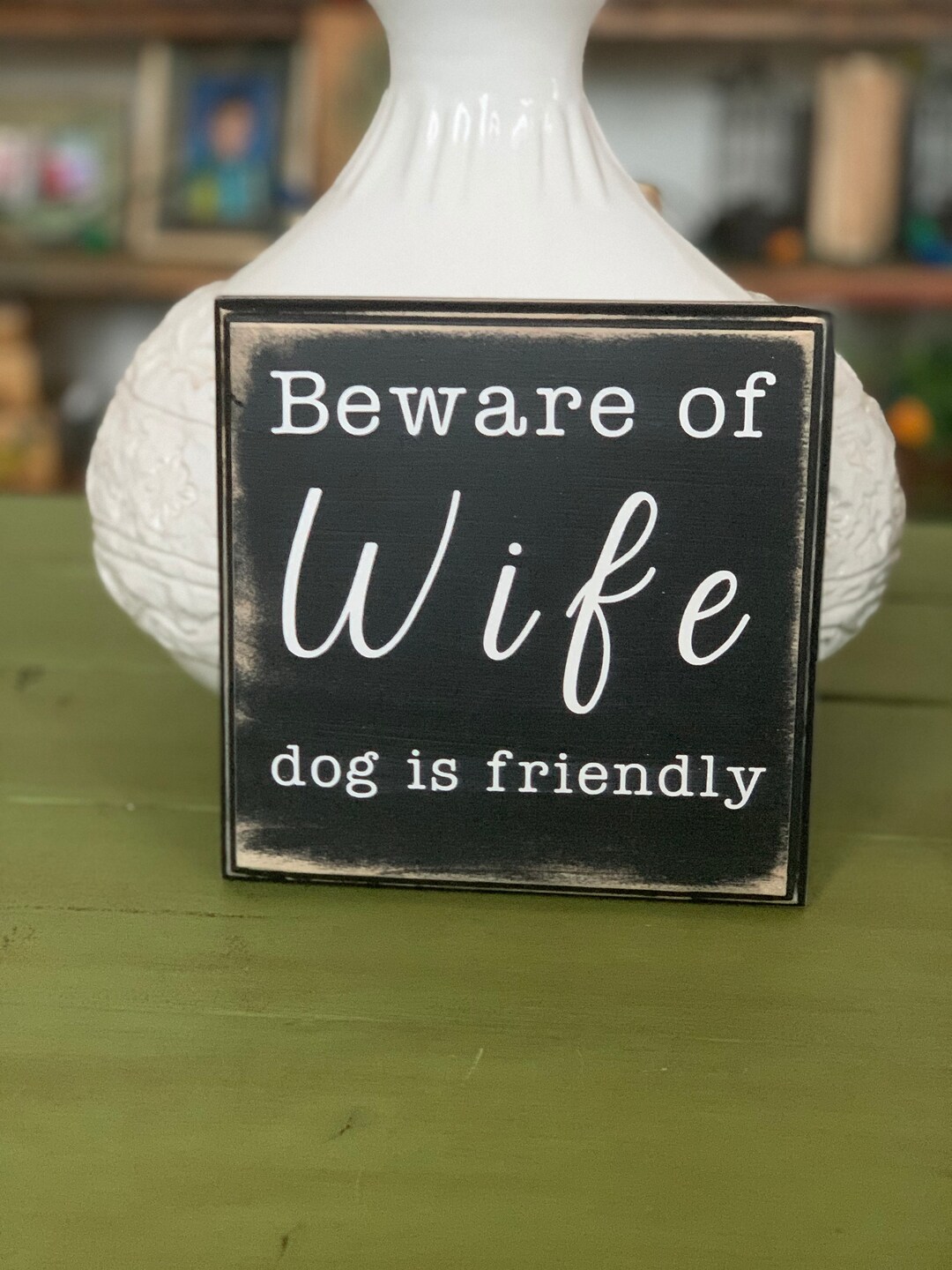 Funny Wooden Wife Sign, Wood Sign Saying, Gift for Friends, Little Wood ...