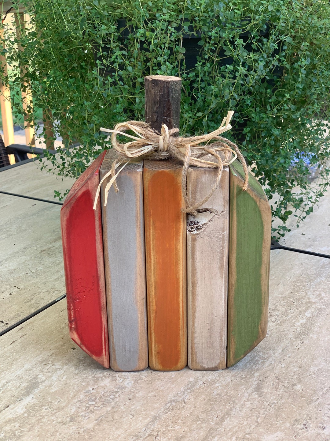 Farmhouse Wooden Pumpkin: Rustic Fall Thanksgiving Décor - Etsy