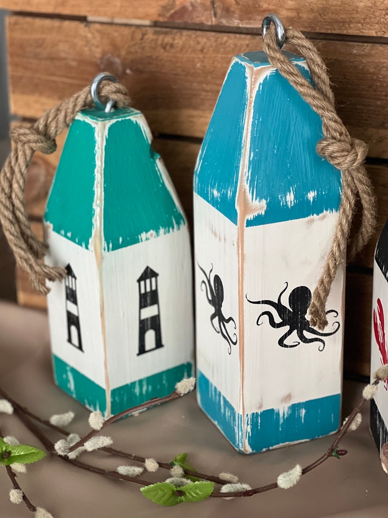 Handcrafted Vintage Style Lobster Buoy: Nautical Beach House Decor - Etsy