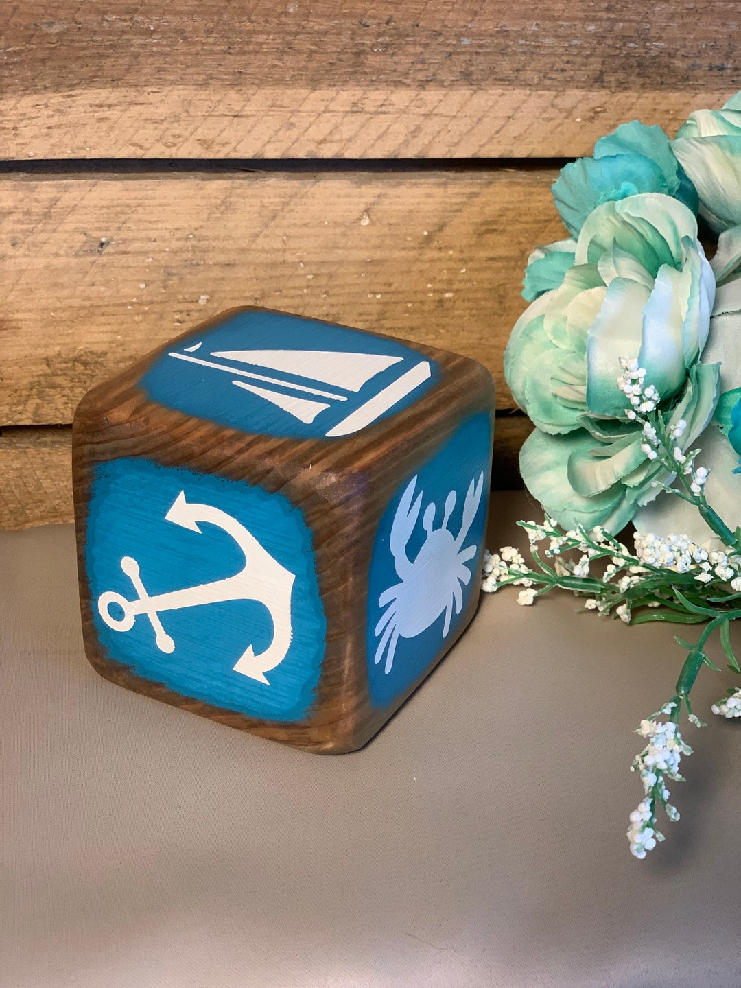 Wooden Inspiration Blocks, Wooden Block, Beach Décor, Signs Pick Your ...