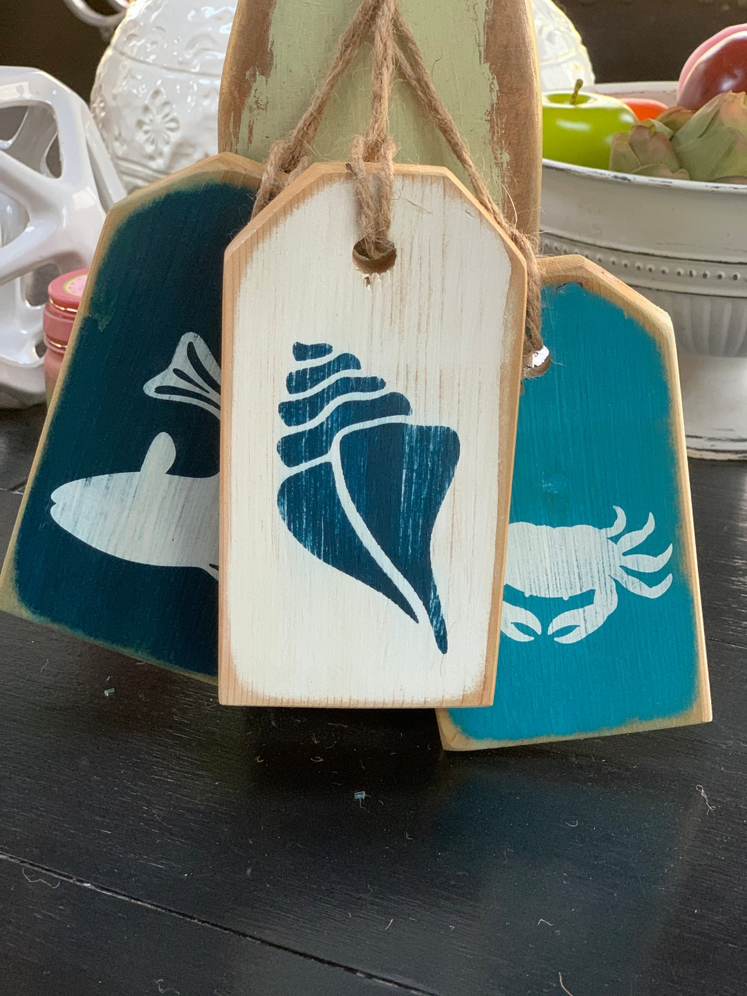 Rustic Coastal Cedar Signs, Wood Door Tags, Seashore Decor, Rustic and ...