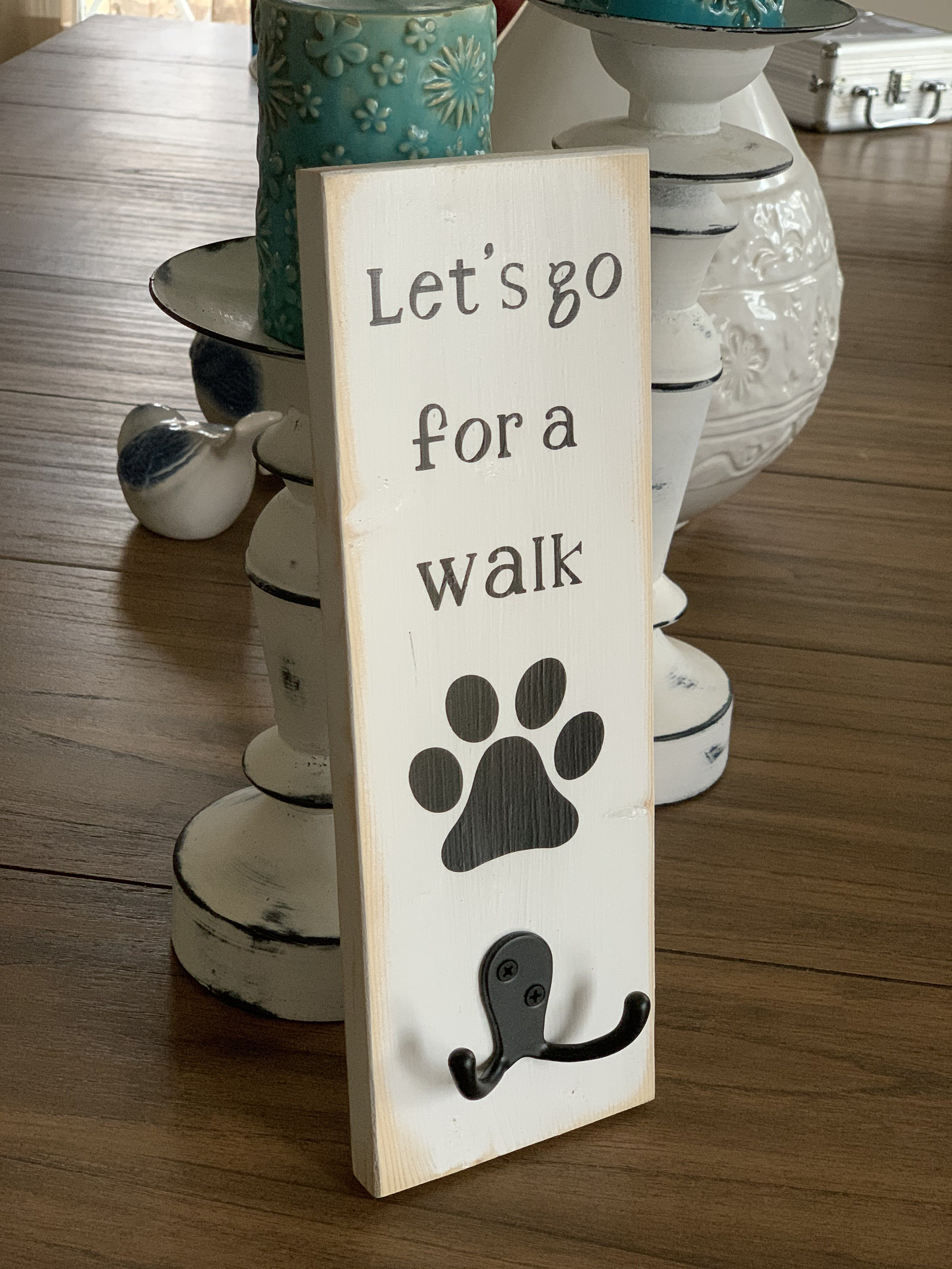 Leash Organizer Gift for Friends Pet Sign Little Wood Sign | Etsy