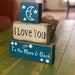 Wooden Block Sign Stacked Block Sign Shelf Sitter Gift for - Etsy