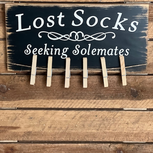 Lost Socks Sign - Etsy