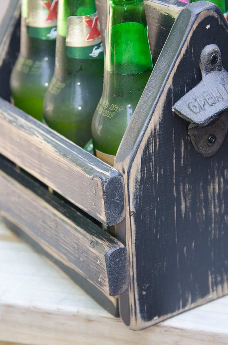 Wood Beer Caddy Beer Carrier Beer Tote Rusic Wedding Gift - Etsy