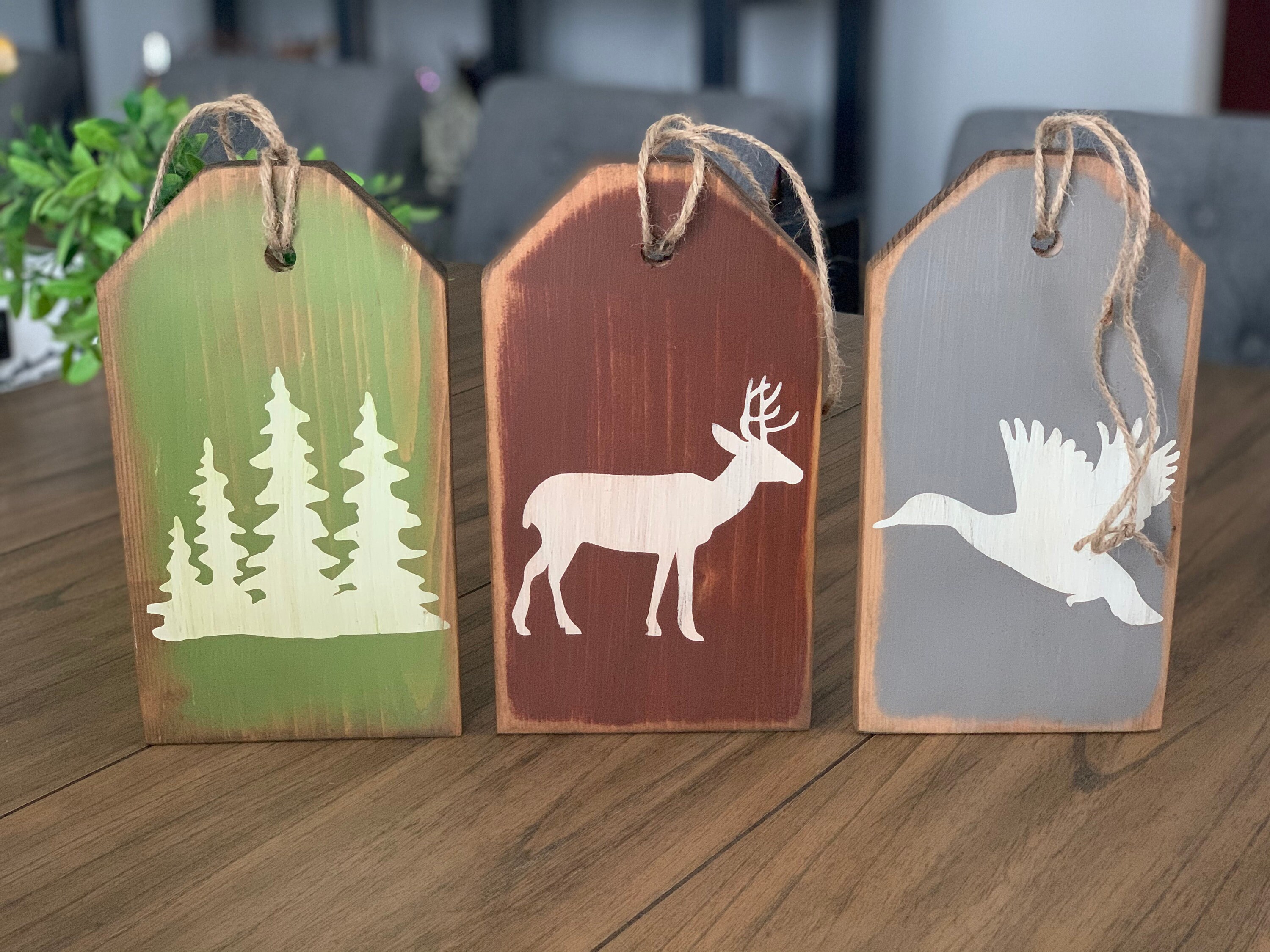Rustic Cabin Cedar Signs Wood Door Tags Woodsy Decor Rustic - Etsy