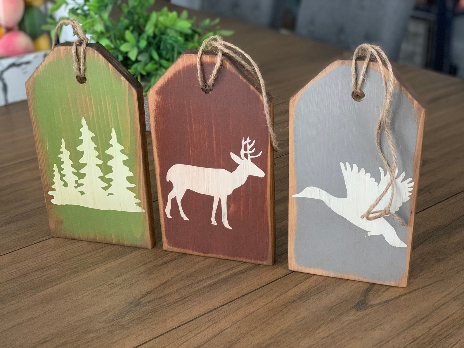 Rustic Cabin Cedar Signs Wood Door Tags Woodsy Decor Rustic - Etsy