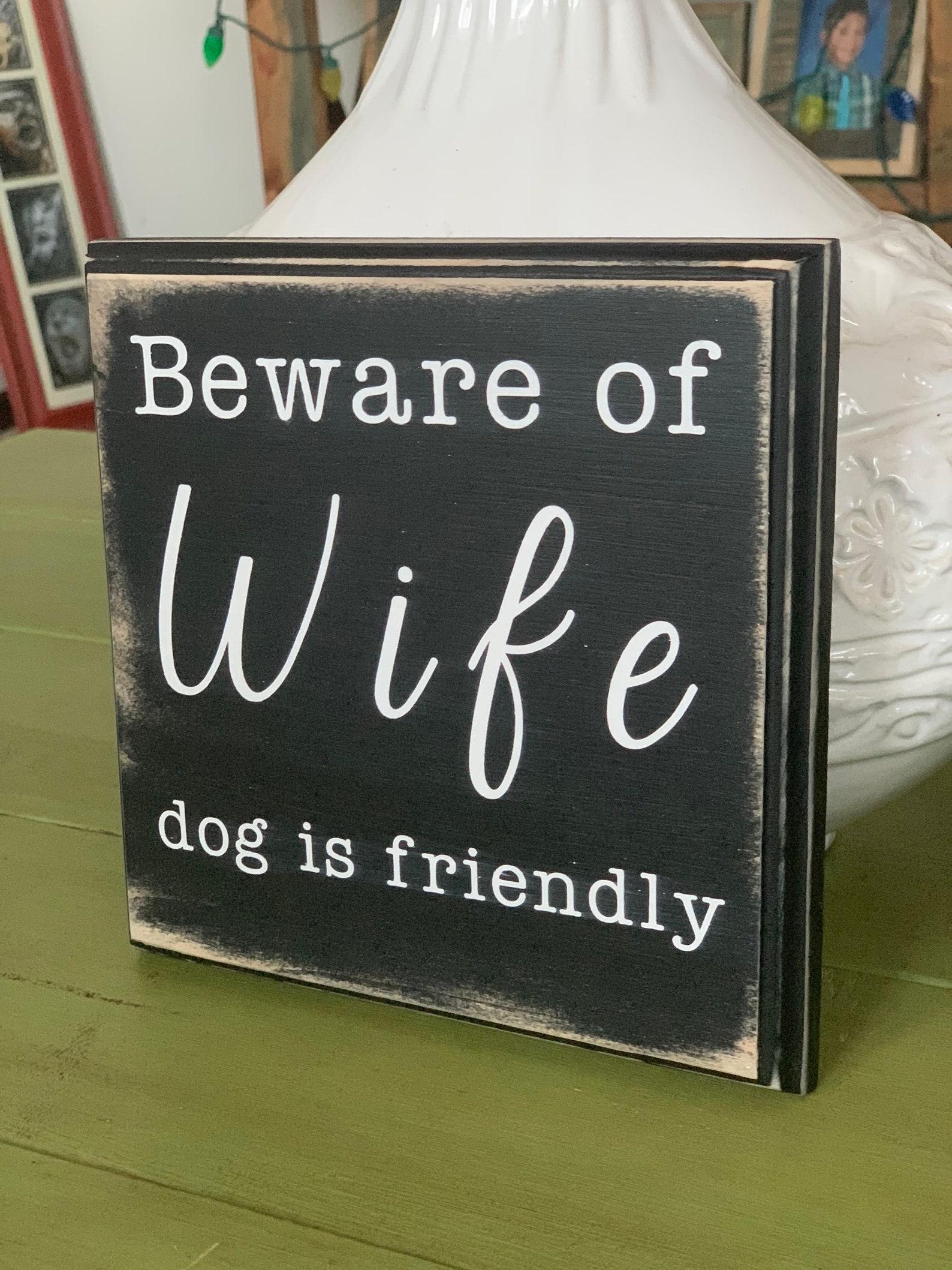 Funny Wooden Wife Sign, Wood Sign Saying, Gift for Friends, Little Wood ...