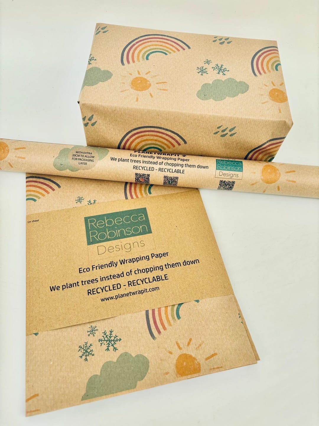 Children’s Weather Eco Wrap Kids Weather Wrap Eco Wrapping Paper - 100% ...