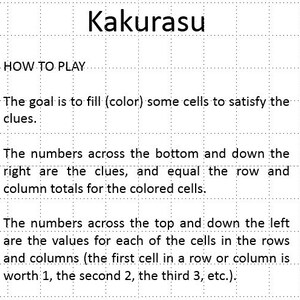 Kakurasu Puzzles Printable With Answers - Etsy