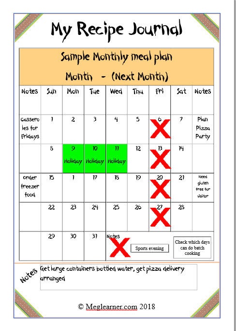 Recipe Journal, Food Recipes Journal, Keep Your Own Cooking Recipes ...