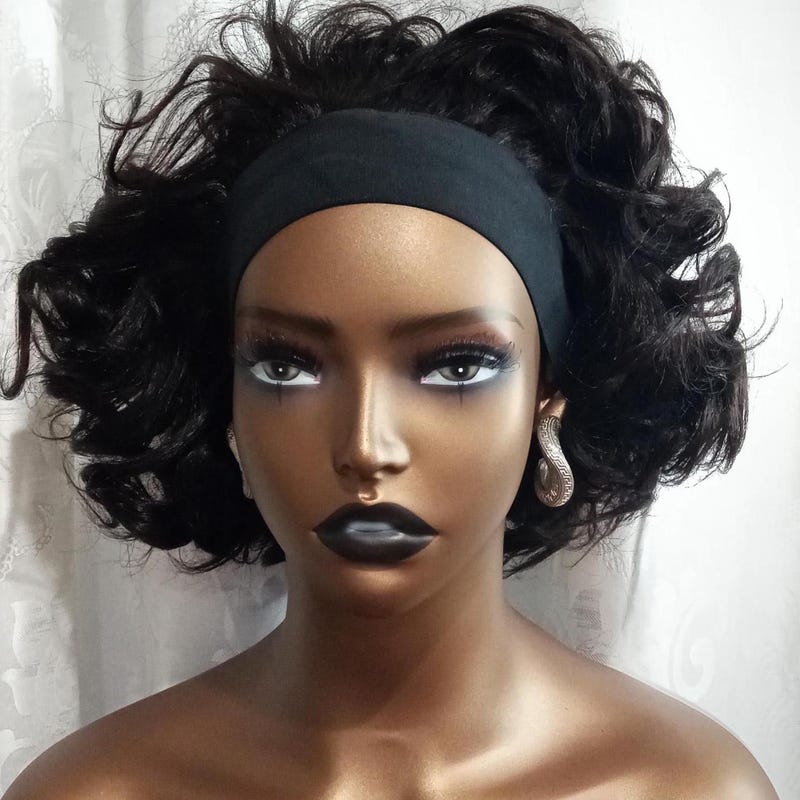 Curly Wig - Etsy