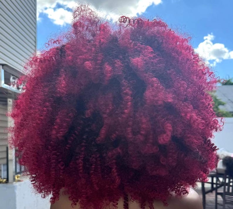 Afro Spiral Curly Wig With Bangs: Voluminous Textured Synthetic Hair - Etsy