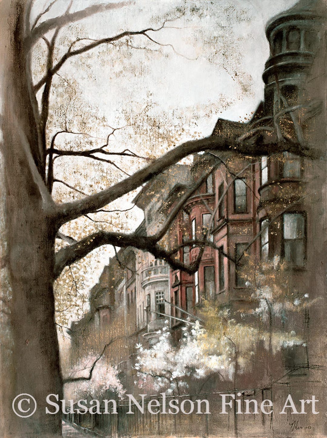 Early Spring, Commonwealth Avenue, Boston 1 Giclee - Etsy