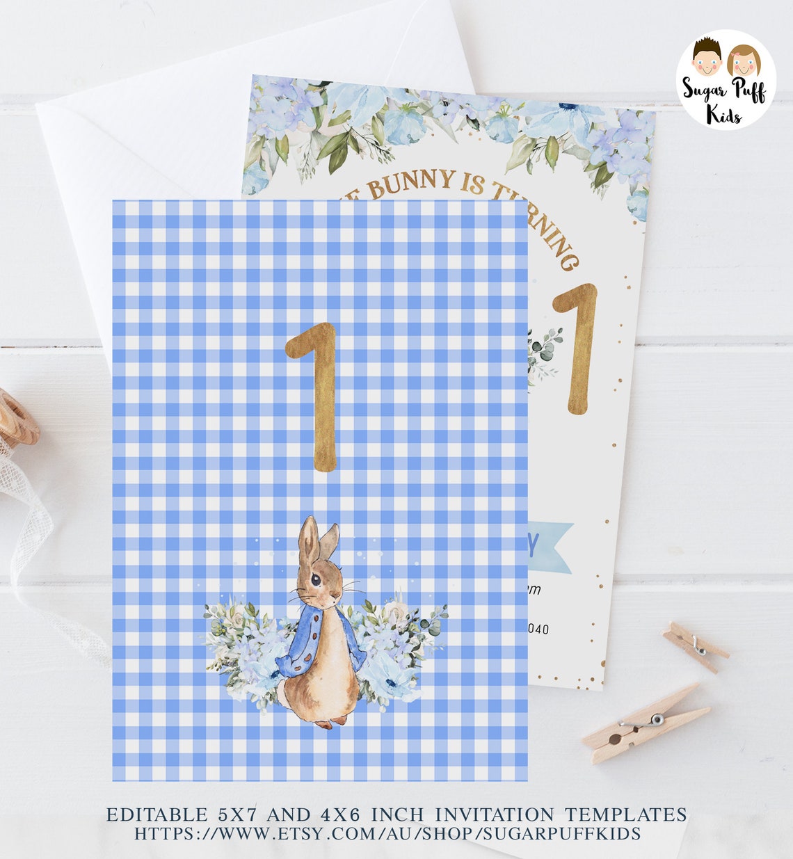 Printable Peter Rabbit Birthday Invitations Instant Download | Etsy