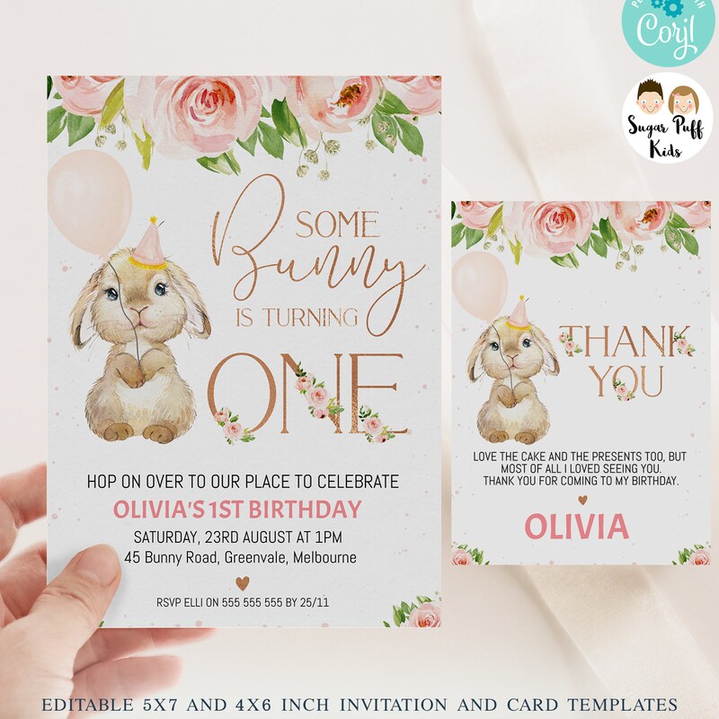 Bunny 1st Birthday - Etsy