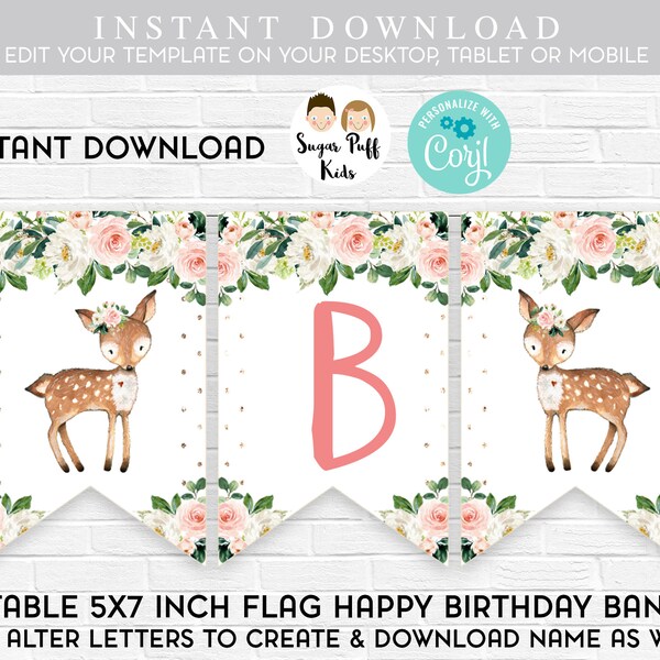 Deer Birthday - Etsy