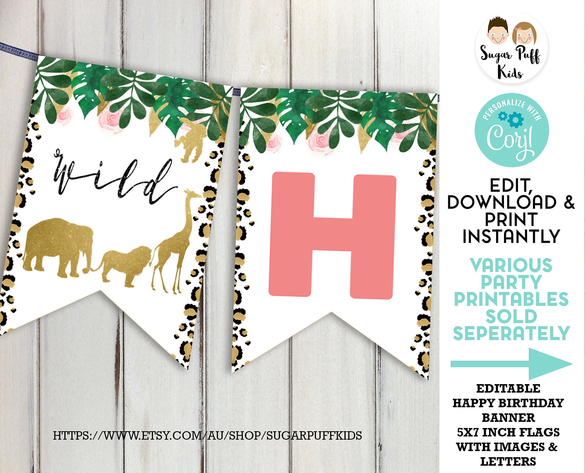 Two Wild Invitation Instant Download Two Wild | Etsy Australia
