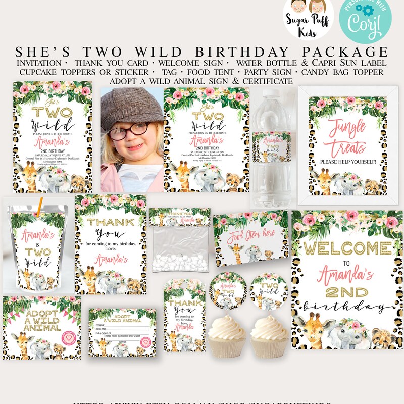 Two Wild Birthday - Etsy