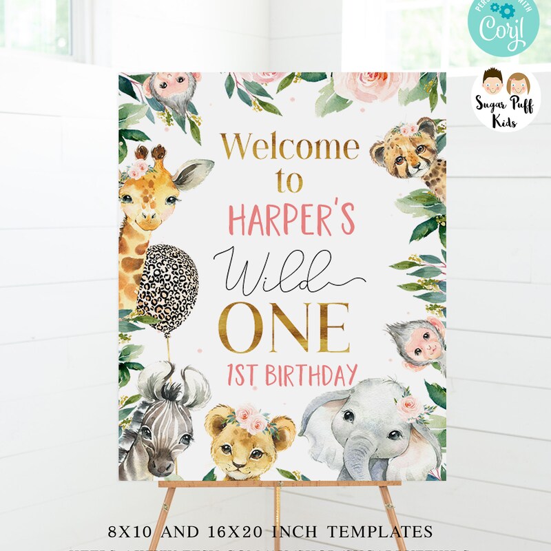 Wild One Welcome Sign - Etsy
