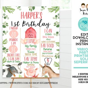 Farm Animals Cupcake Toppers, Barnyard Cupcake Toppers, Farmyard ...