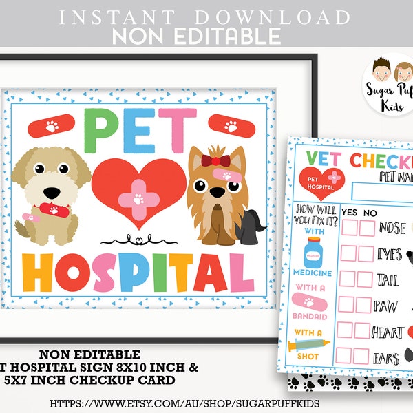 Vet Checkup Checklist - Etsy