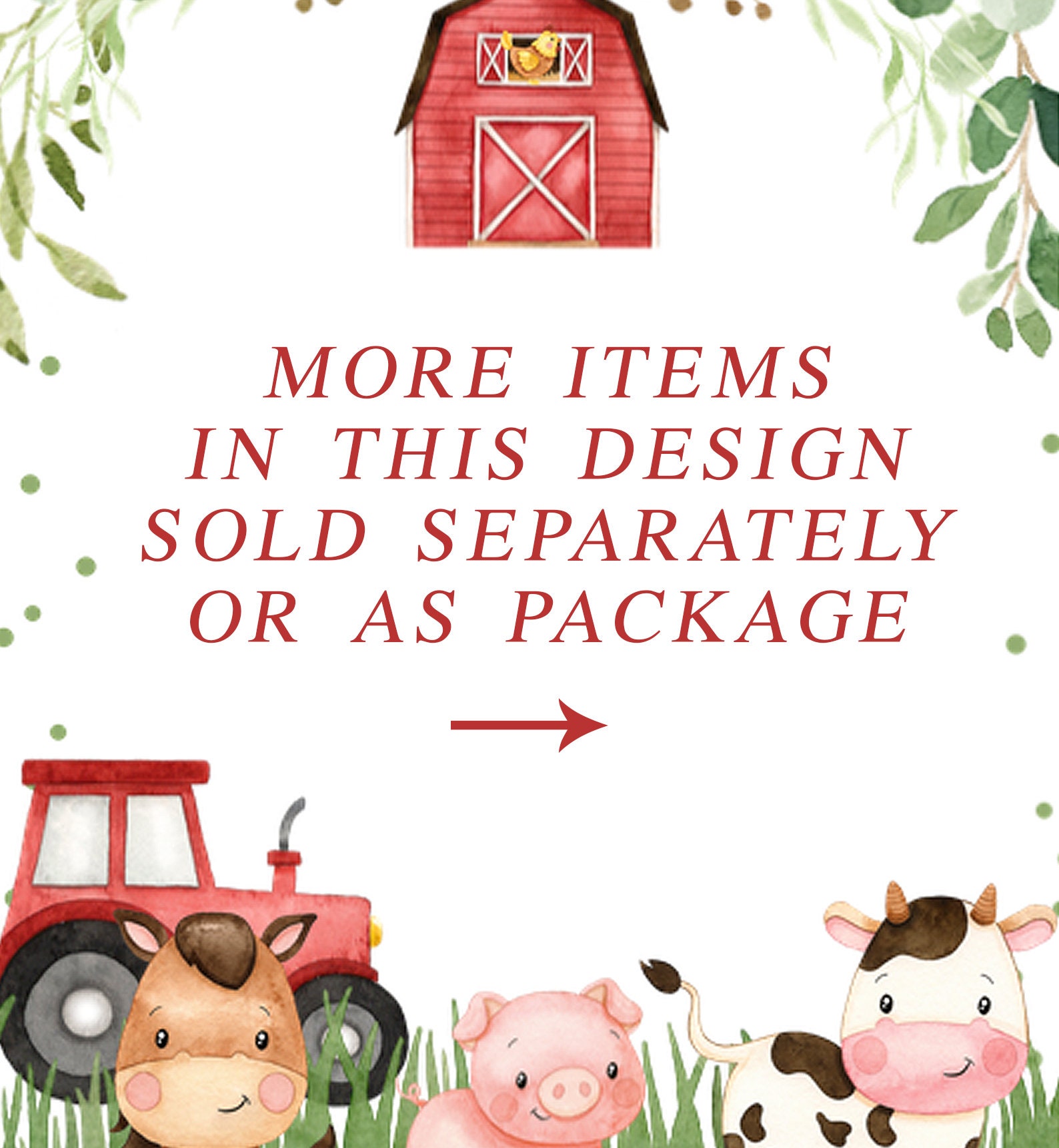 Editable Red Farm Favor Tag Printable Red Barn Birthday Party - Etsy Canada