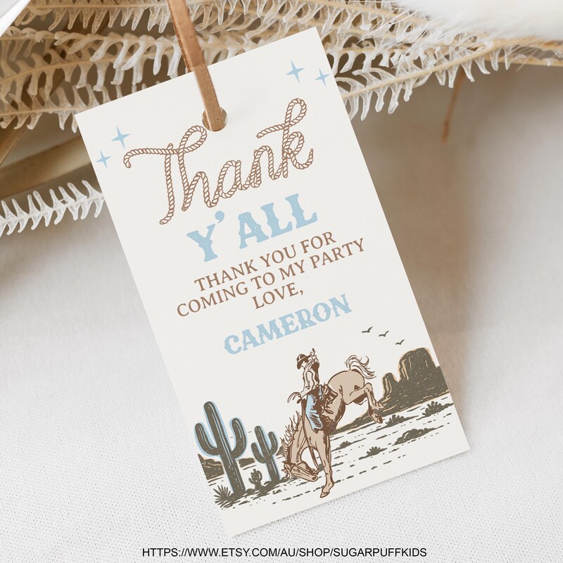 The Wild West Tags - Etsy