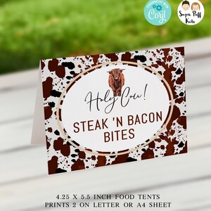 Editable Boys Highland Cow Birthday Party Printables Instant - Etsy