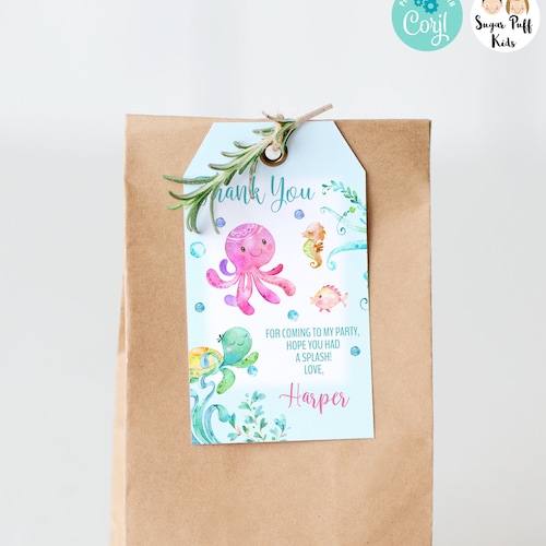 Editable Under the Sea Birthday Welcome Sign Instant Girls - Etsy