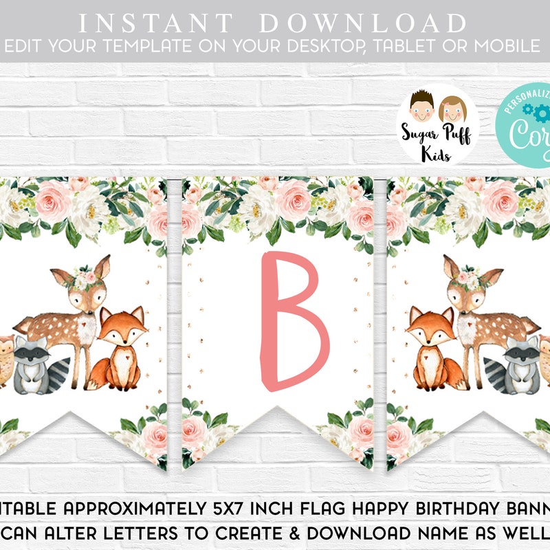 Woodland Banner - Etsy