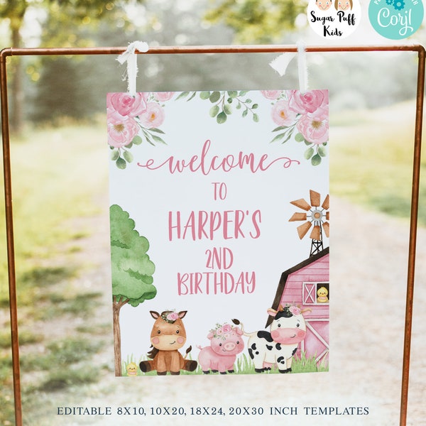 Farm Party Signs - Etsy