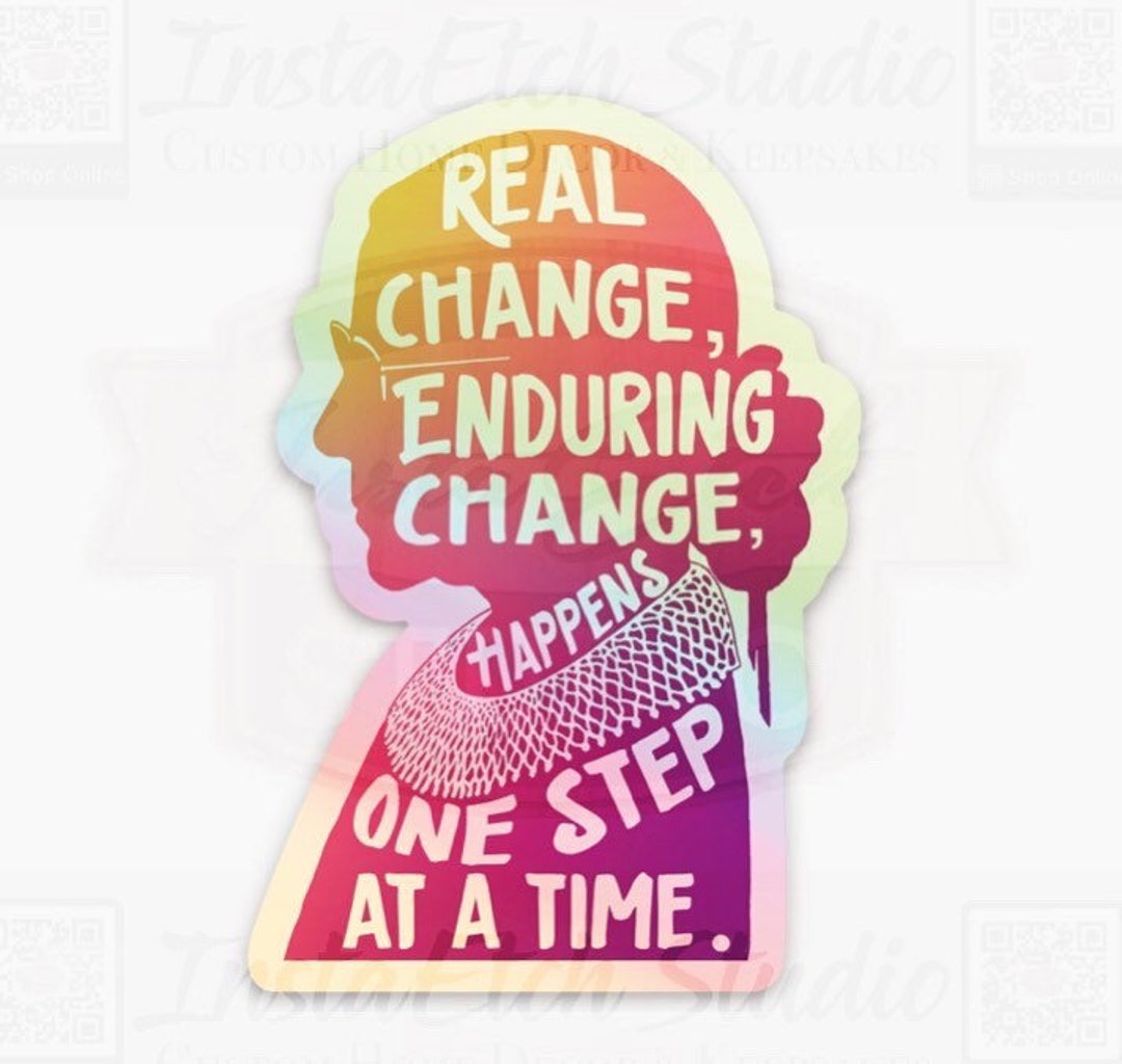 Holographic RBG Sticker - Notorious RBG - Ruth Bader Ginsburg Sticker ...