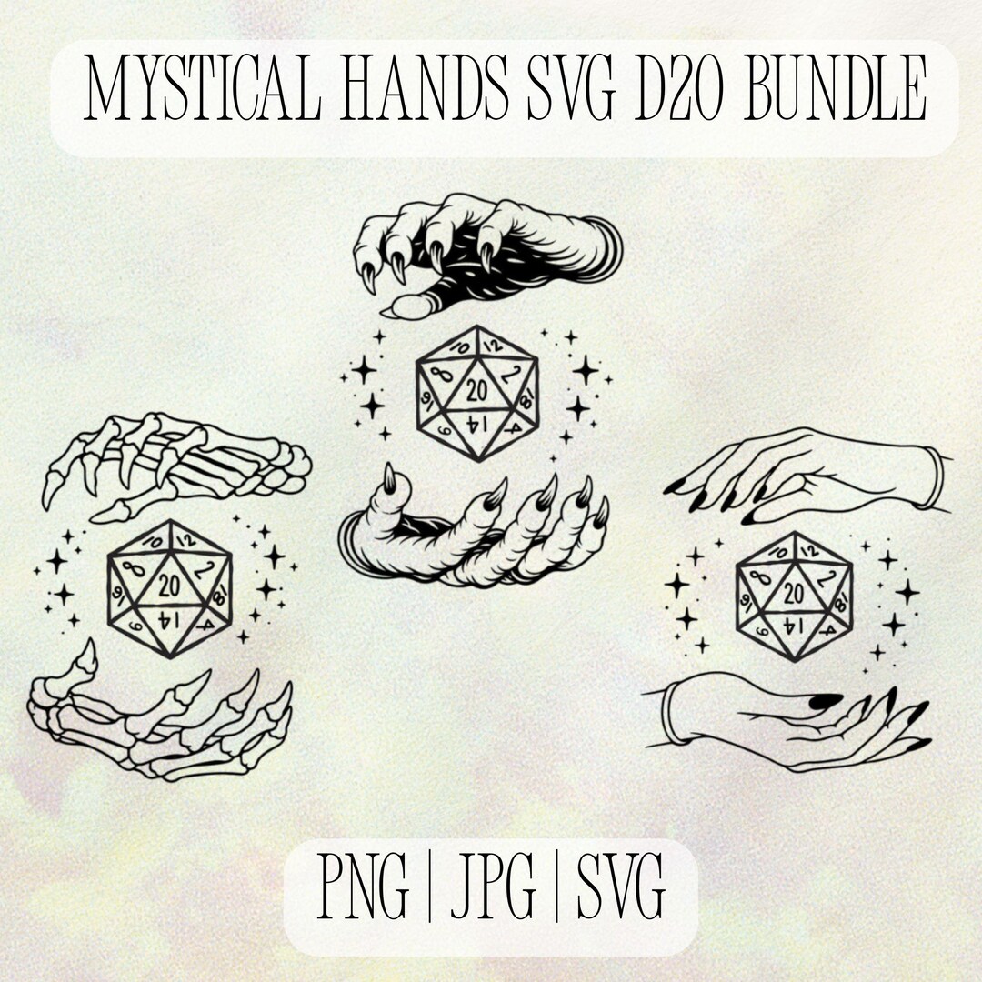 Mystical Hands SVG | D20 Enchanted - Etsy