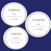 50 Minimalist Kitchen Labels Printable Circle Stickers for Herbs ...