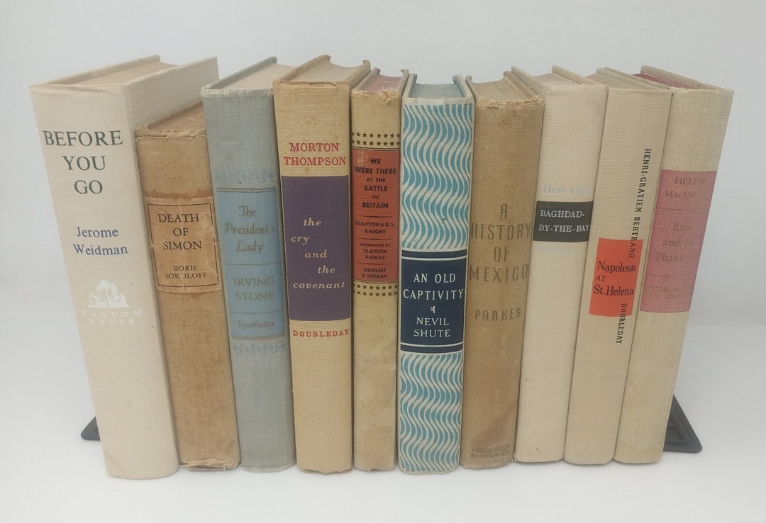 Vintage Book Set Decorative Vintage Book Sets Book Decor - Etsy