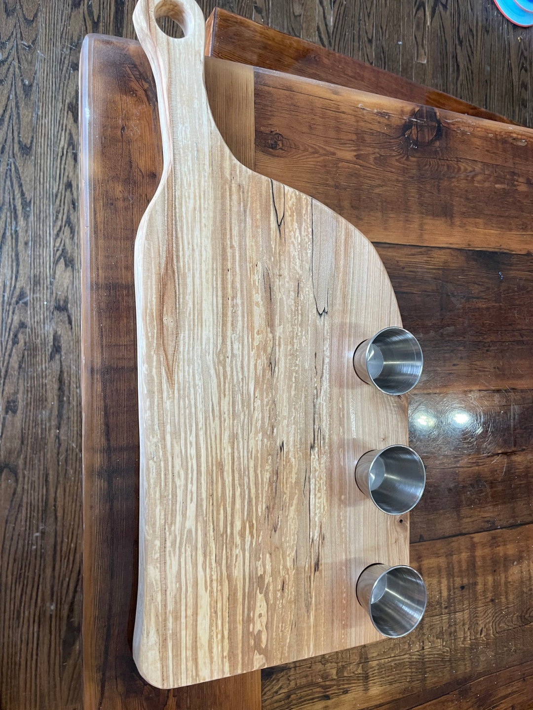 Red Maple Charcuterie Board With Sauce/dip Cups. - Etsy