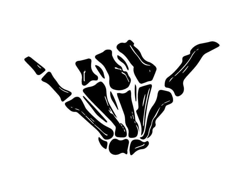 Hang Loose Skeleton Cut File. Digital Download. Skeleton Hand. - Etsy ...