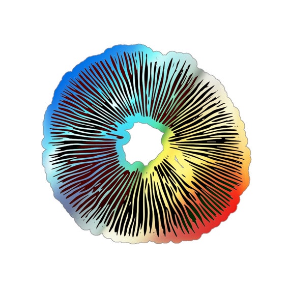Holographic Die-cut Mushroom Spore Print Sticker - Etsy