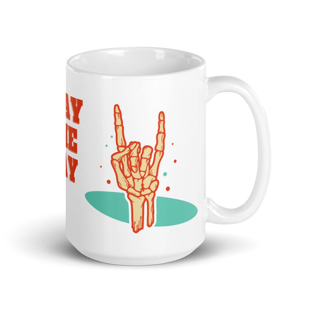 SLAY THE DAY Mug, Entrepreneur Mug, Slay the Day White Gloss 11 Oz ...